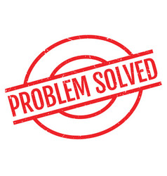 Problem solved rubber stamp Royalty Free Vector Image