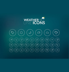 Weather forecast infographic Royalty Free Vector Image