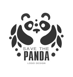 Save kangaroo logo design protection wild Vector Image