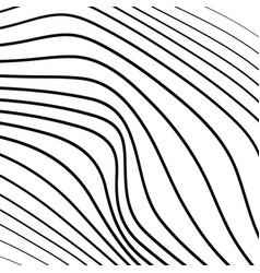 Abstract rippled or black wave lines pattern on Vector Image
