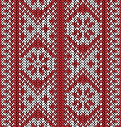 Seamless wool knitted pattern Royalty Free Vector Image