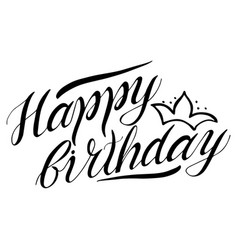 Birthday Card Greeting Happy Inscription Vector Images (over 3,800)