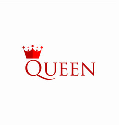 Queen template design Royalty Free Vector Image