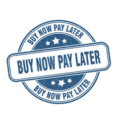 Buy now pay later stamp Royalty Free Vector Image