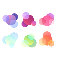 Abstract round shapes for your text gradient Vector Image