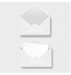 Blank envelope isolated on transparent background Vector Image