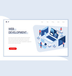 Coding concept website development and app Vector Image