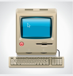 Old computer Royalty Free Vector Image - VectorStock
