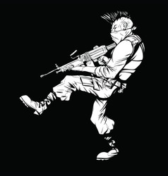 Man, Shooting, Gun & Drawing Vector Images (over 200)