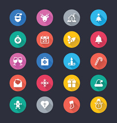 Christmas simple icons Royalty Free Vector Image