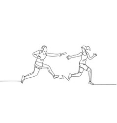 Sport athletics championship race concept Vector Image