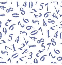 Fun numbers seamless pattern background Royalty Free Vector