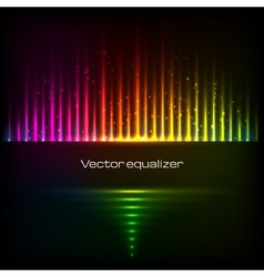 Rainbow colors vertical equalizer Royalty Free Vector Image