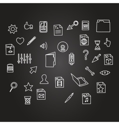 Misc icons Royalty Free Vector Image - VectorStock