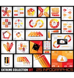 Mega collection of quality infographics objects Vector Image