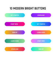 Gradient buttons rectangular next page button Vector Image