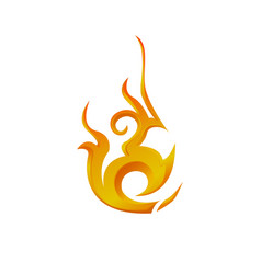 Logo element symbol fire Royalty Free Vector Image