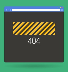 Flat browser window with code Royalty Free Vector Image