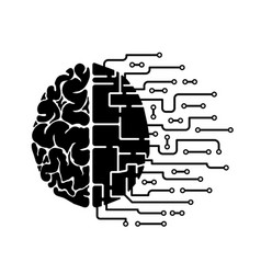 Hi-tech brain Royalty Free Vector Image - VectorStock