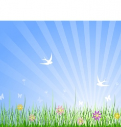Spring song background Royalty Free Vector Image