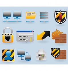 Network icons Royalty Free Vector Image - VectorStock
