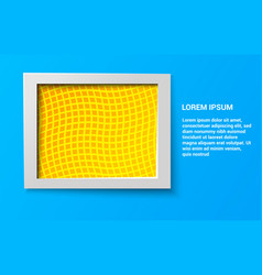 Rectangular photo collage frame for images Vector Image