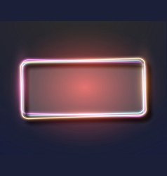 Neon frame icon Royalty Free Vector Image - VectorStock