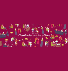 Harassment victim flat composition Royalty Free Vector Image