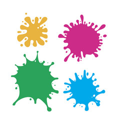 Single big green-blue watercolor splash Royalty Free Vector