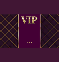 Vip premium invitation card poster or flyer Vector Image