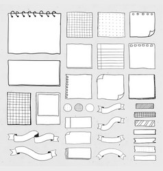 Set of hand drawn border Royalty Free Vector Image