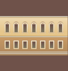 Exterior wall window pattern Royalty Free Vector Image