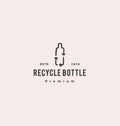 Recycle bottle logo doodle icon Royalty Free Vector Image