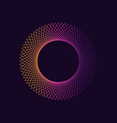 Abstract linear logotype wave flow logo symbol Vector Image