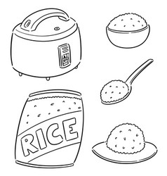 Rice bag Royalty Free Vector Image - VectorStock