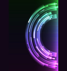 Blue circle digital abstract layer background Vector Image