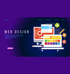 Programming web banner Royalty Free Vector Image