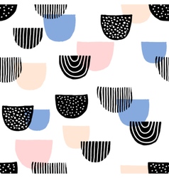 Hand drawn diamonds abstract seamless pattern Vector Image