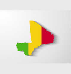 Color map of mali country Royalty Free Vector Image