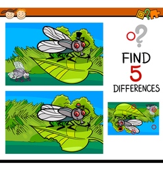Preschool differences task Royalty Free Vector Image