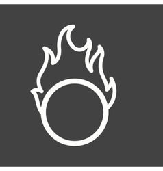 Fire hoop Royalty Free Vector Image - VectorStock