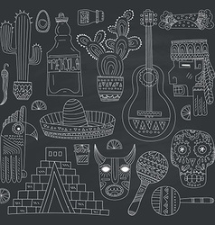 Mexican elements Royalty Free Vector Image - VectorStock