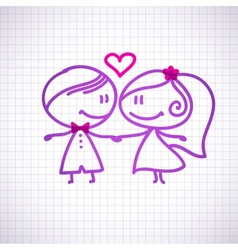 Wedding Couple Royalty Free Vector Image Vectorstock