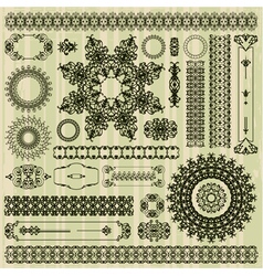 Pattern in rococo style Royalty Free Vector Image