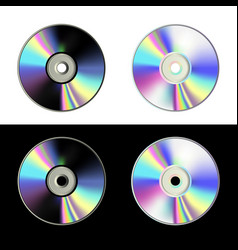 Cd disk seamless pattern on holographic background