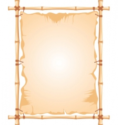 Bamboo frame Royalty Free Vector Image - VectorStock