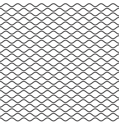 Black wavy line seamless pattern Royalty Free Vector Image