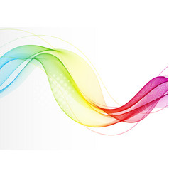 Abstract background with smooth color wave Vector Image