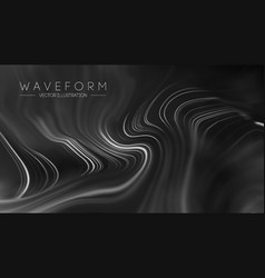 Grey technology background big data visualization Vector Image