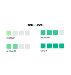 Skill level diagram Royalty Free Vector Image - VectorStock